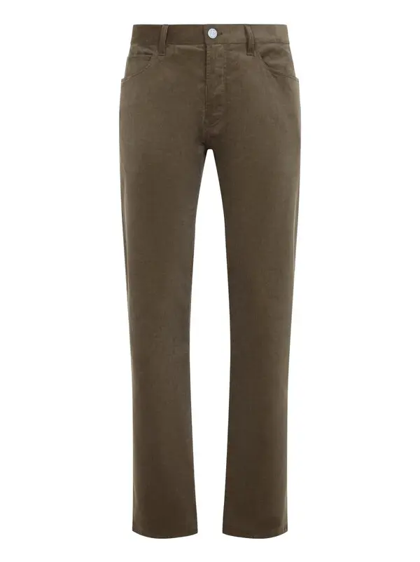Giorgio Armani Five-pocket Corduroy Trousers - Green