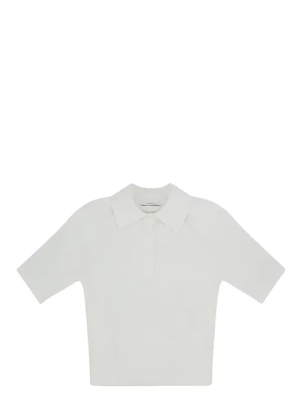 Givenchy Cropped Polo Shirt - Cream