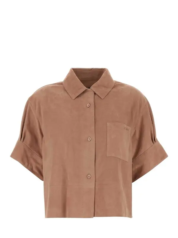 Loewe Suede Paula S Ibiza Shirt - Pink