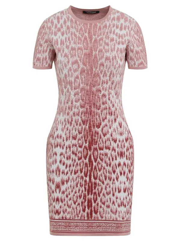 Roberto Cavalli Jaguar Print Dress - Multicolor