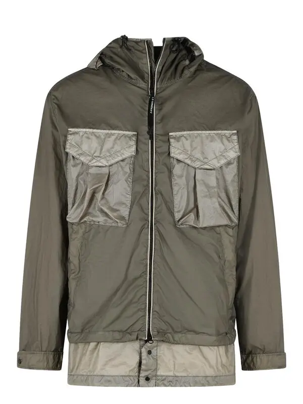 C.P. COMPANY Polyamide Hooded Jacket - Green
