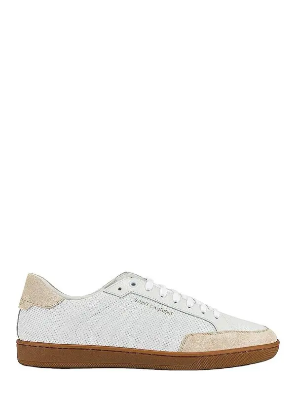 Saint Laurent Sl10 Low Top Sneaker - White