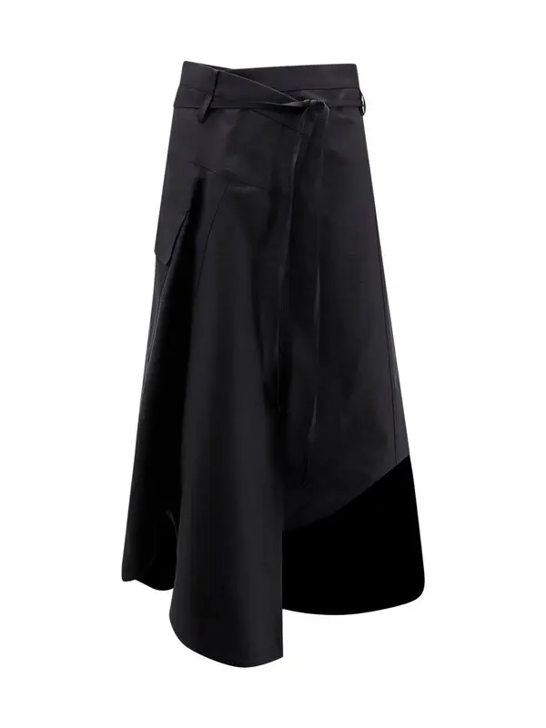 Bottega Veneta Compact Cotton Canvas Skirt - Multicolor