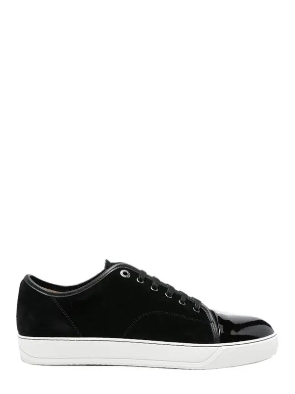 LANVIN Low-top Suede Sneakers - Black