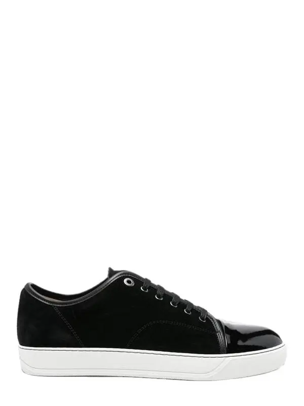 LANVIN Low-top Suede Sneakers - Black