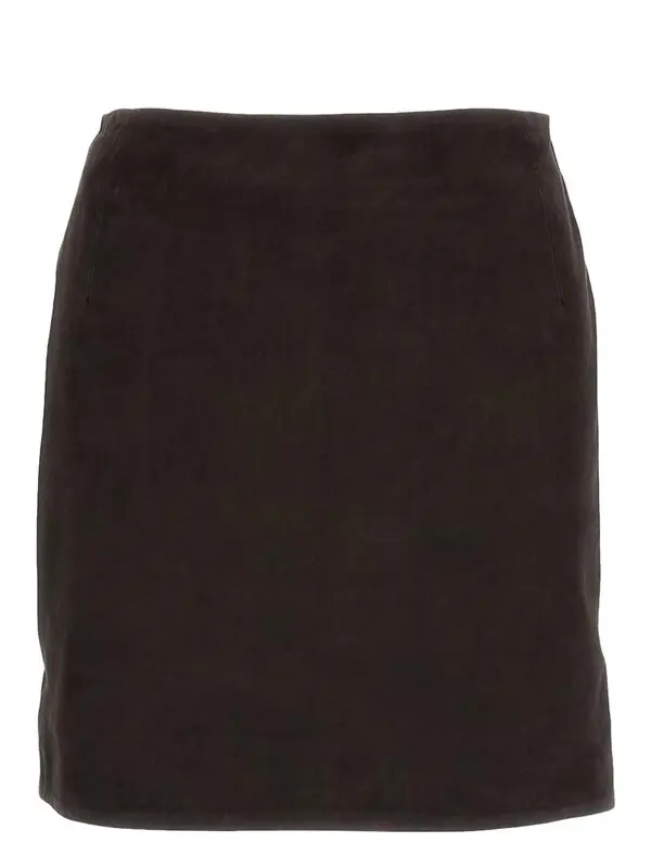ROTATE BY BIRGER CHRISTENSEN Suede Mini Skirt - Multicolor