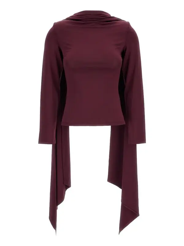 ROTATE BY BIRGER CHRISTENSEN Long-sleeved Scarf Top - Multicolor