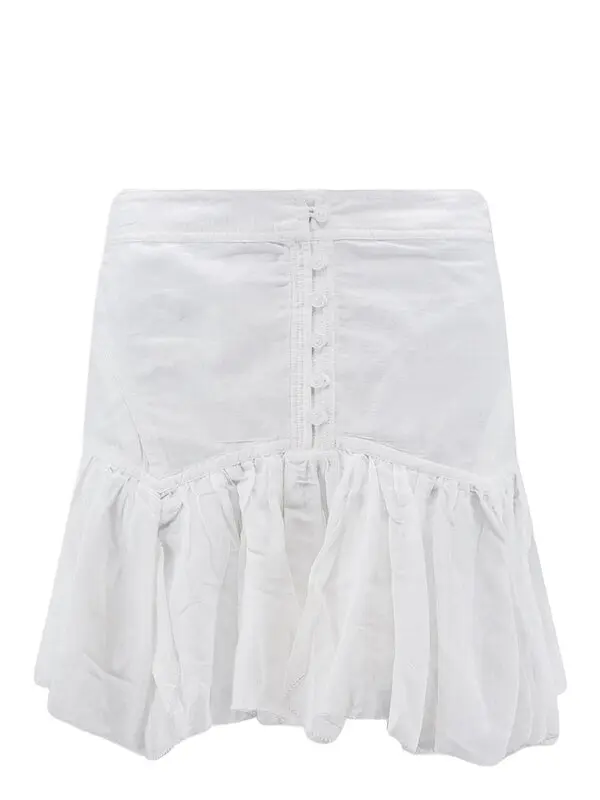 Isabel Marant Étoile Marant Daneen Organic Cotton And Viscose Skirt - White