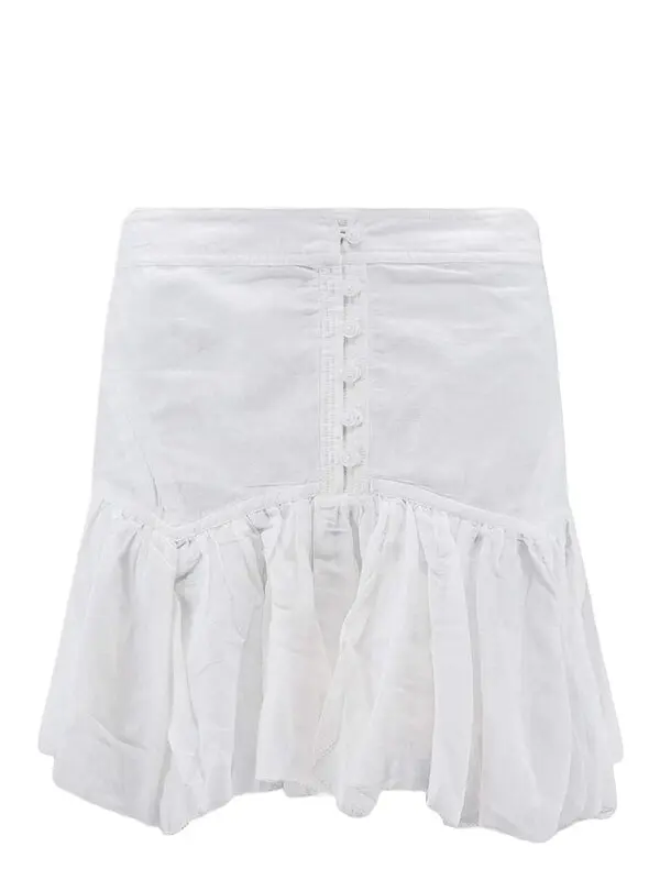 Isabel Marant Étoile Marant Daneen Organic Cotton And Viscose Skirt - White