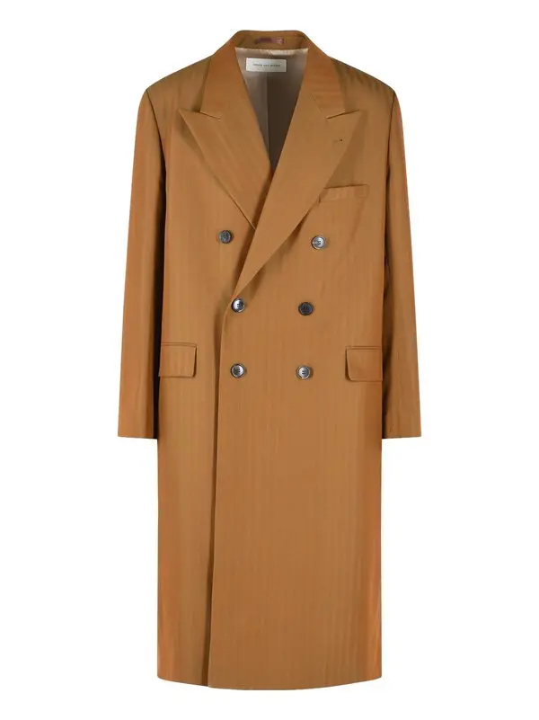 Dries Van Noten Rosie Wool Blend Coat - Brown