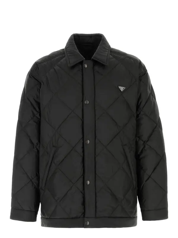 Prada Polyester Down Jacket - Black