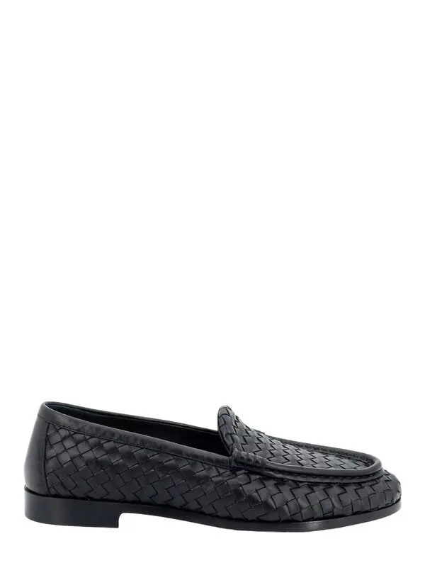 Bottega Veneta Intrecciato Loafers - Black