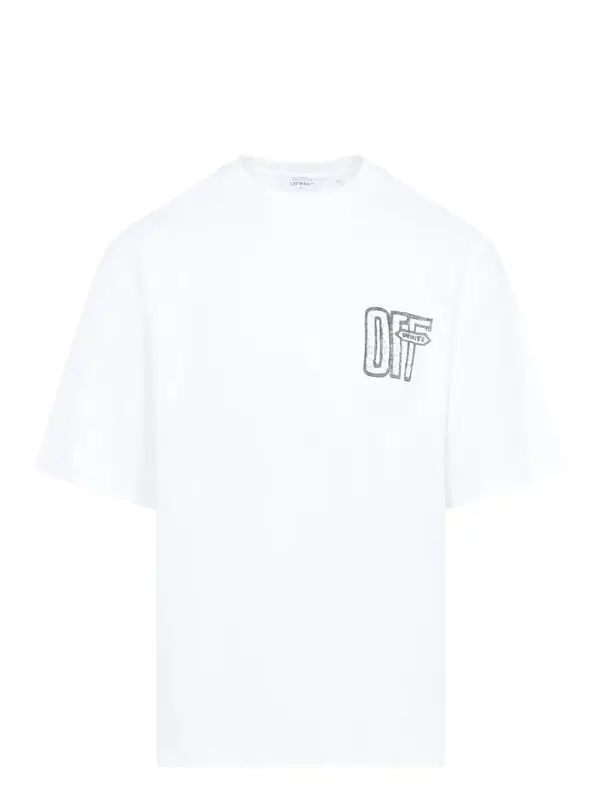Off-White Motion Arrow Skate S/s Tee - White