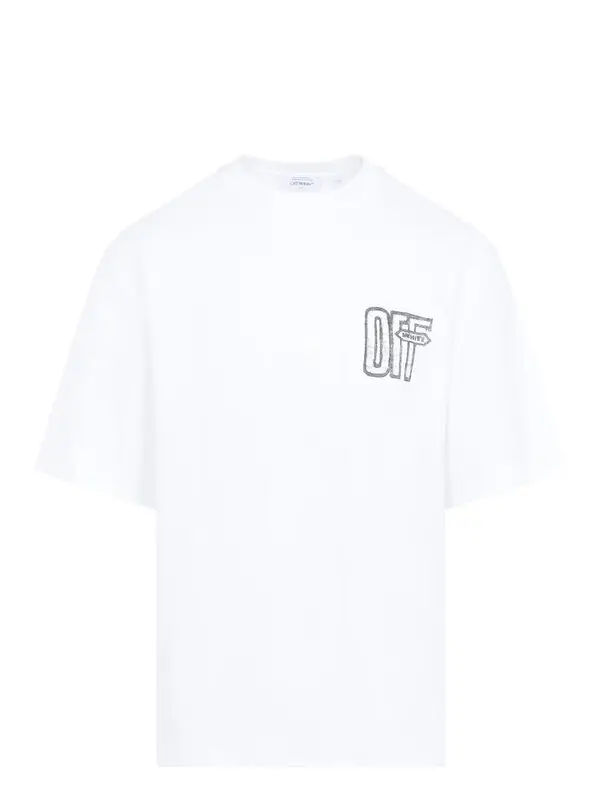 Off-White Motion Arrow Skate S/s Tee - White