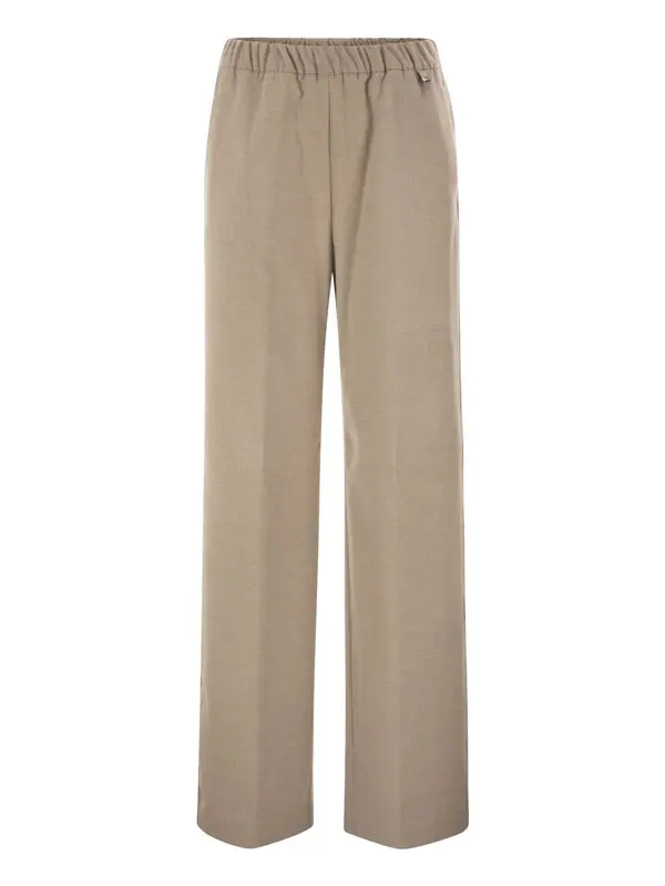 Herno Wide-leg Trousers - Cream