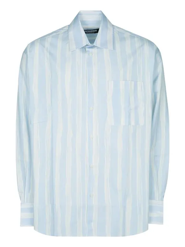 Jacquemus La Chemise Camargue Striped Cotton Shirt - Multicolor