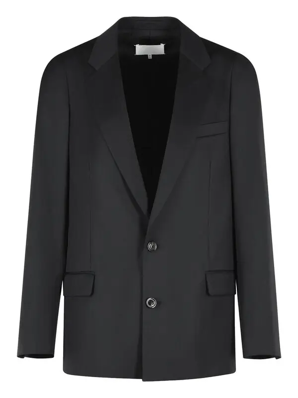MAISON MARGIELA Virgin Wool Blazer - Black