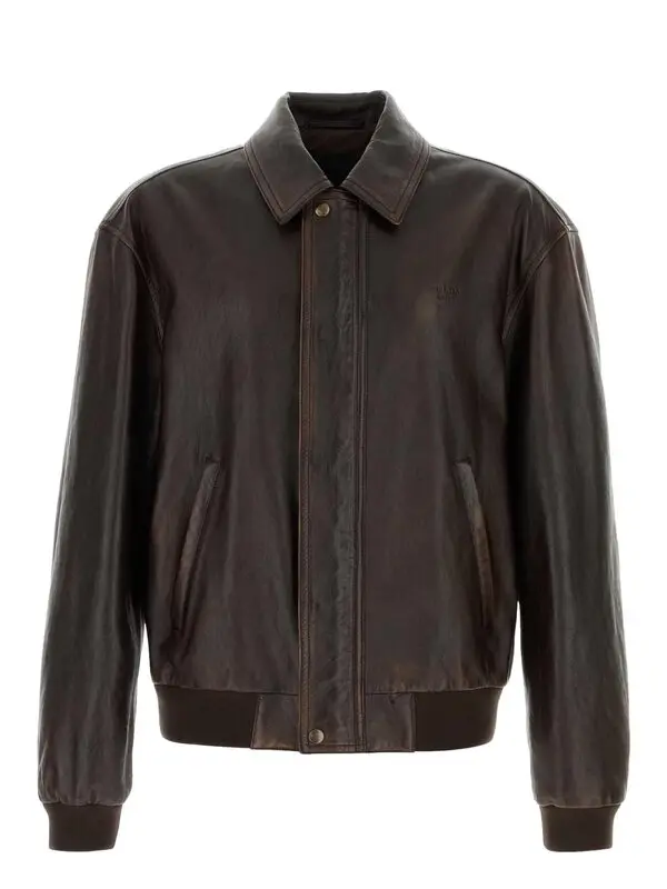 Prada Leather Jacket - Brown
