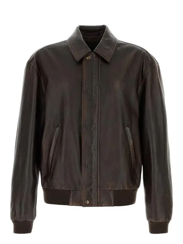 Prada Leather Jacket - Brown
