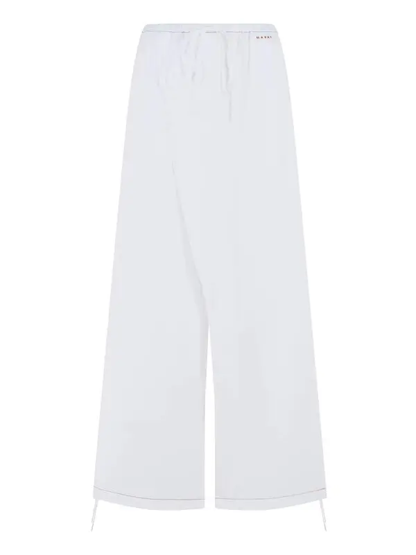 Marni Cotton Drawstring Pants - White