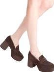 GIANVITO ROSSI Jenna Suede Loafers - Multicolor