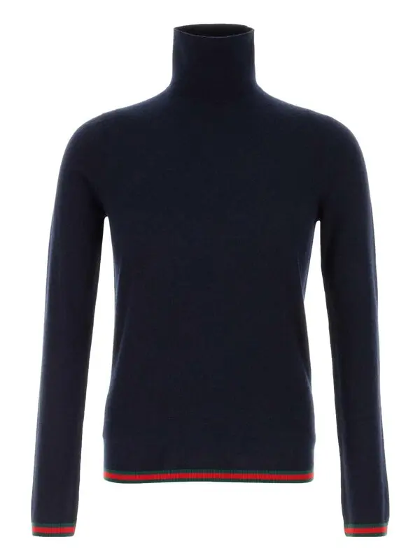 Gucci Cashmere Turtleneck Sweater - Blue