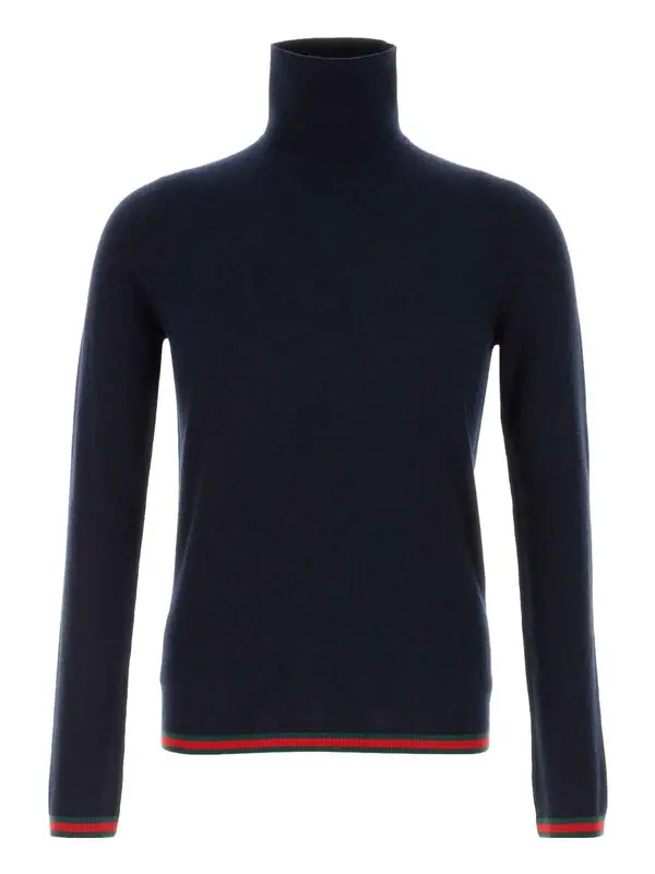 Gucci Cashmere Turtleneck Sweater - Blue