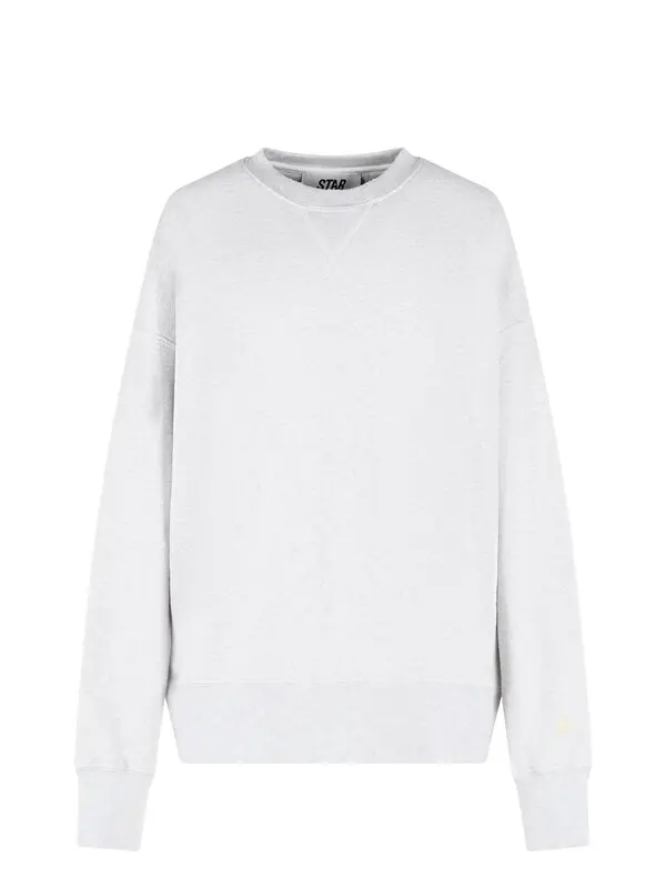 GOLDEN GOOSE Melange Cotton Sweatshirt - Gray