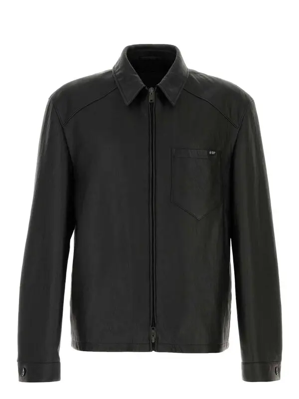 Prada Leather Jacket - Black