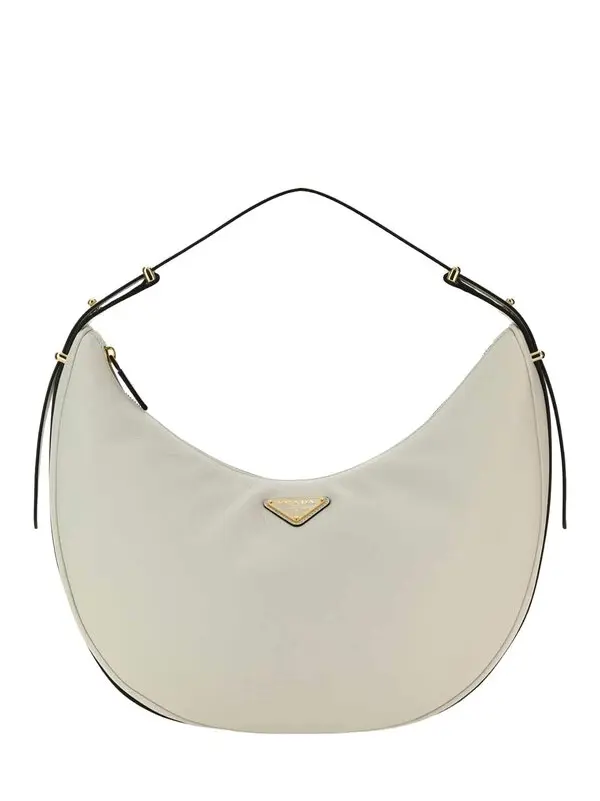 Prada Leather Big Arquã¨ Handbag - White