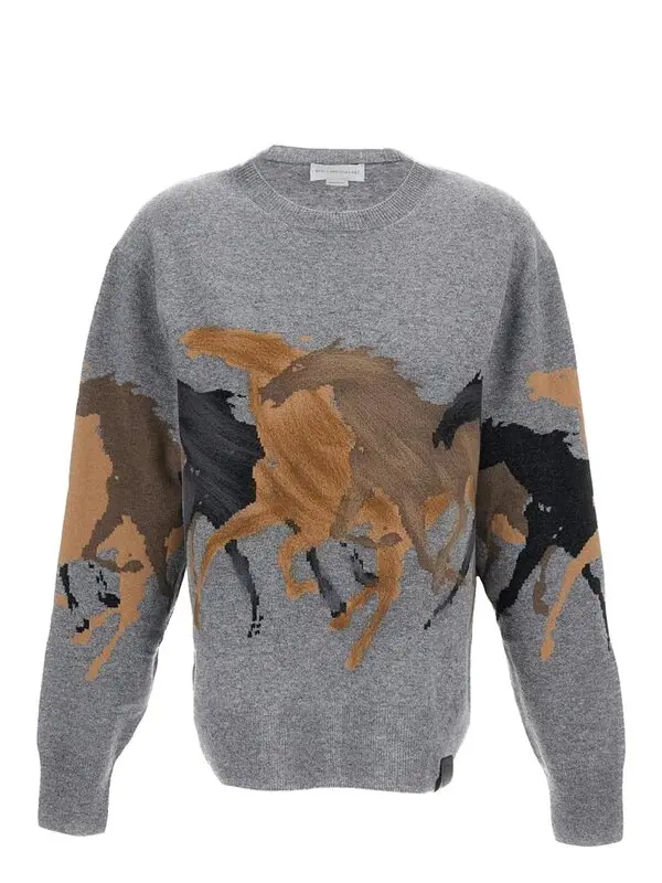 Stella McCartney Racing Horses Jumper - Multicolor