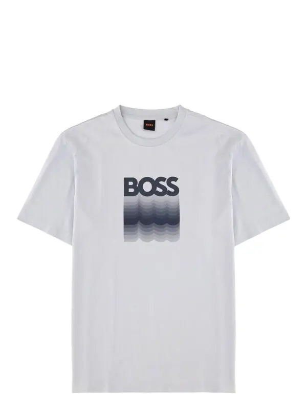 BOSS T-shirt With Logo - Gray