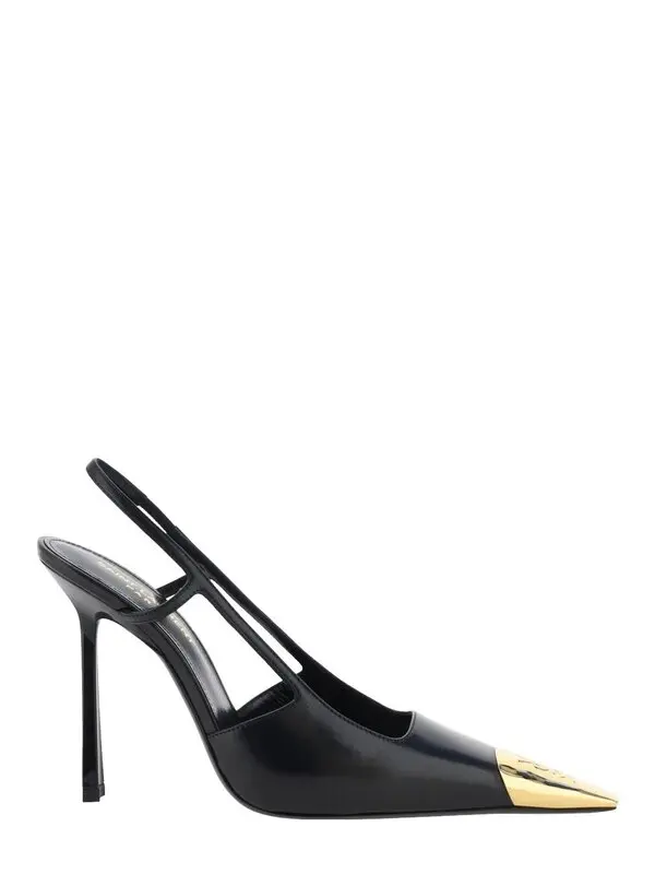 Saint Laurent Lambskin High Heel Shoes - Black