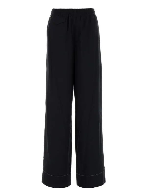A.p.c. Viscose Blend Wide-leg Lucy Pant - Blue