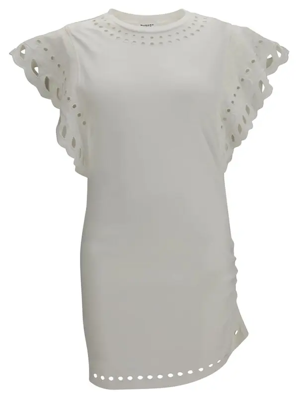 Isabel Marant Étoile Orlane Cotton And Broderie Dress - White