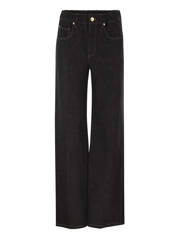 Brunello Cucinelli Wide-leg Cotton Denim Jeans - Multicolor
