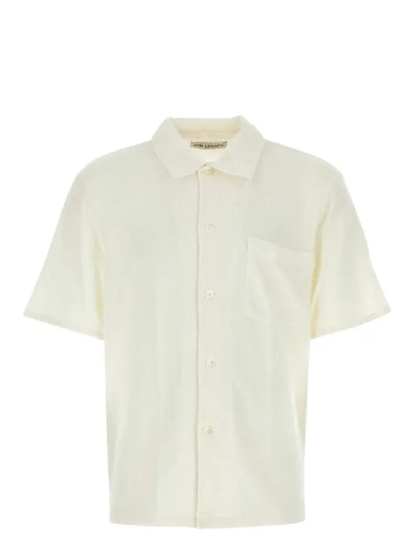 Our Legacy Ivory Polyester Blend Shirt - White