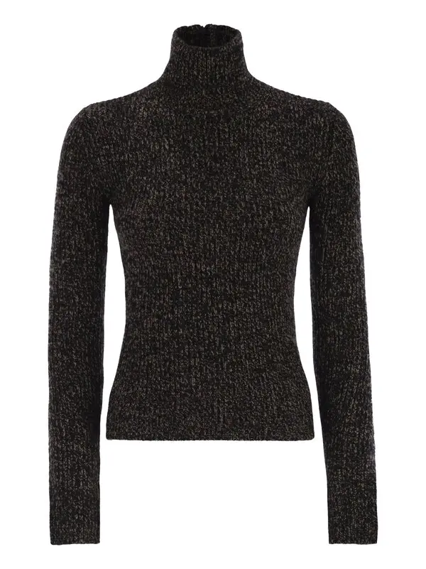 Max Mara Wool Cashmere Turtleneck Jumper - Brown