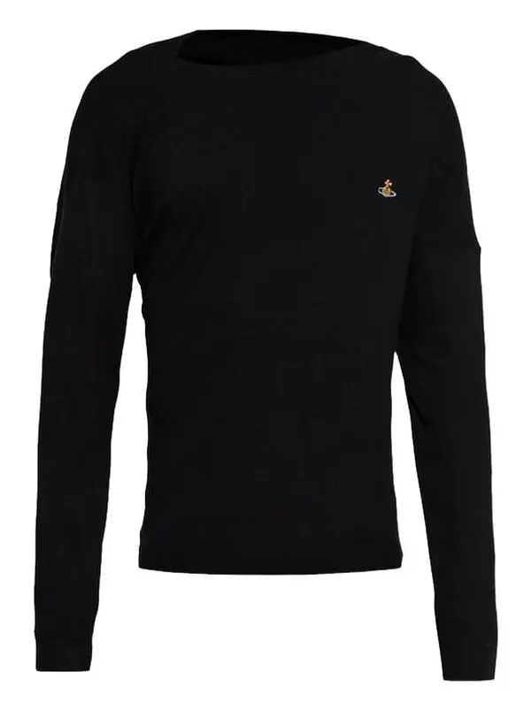 VIVIENNE WESTWOOD Fine Knit Asymmetric Jumper - Black