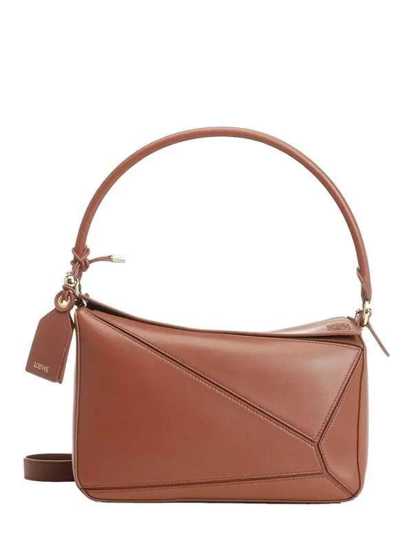 Loewe Puzzle Featherlight Medium Bag - Cream