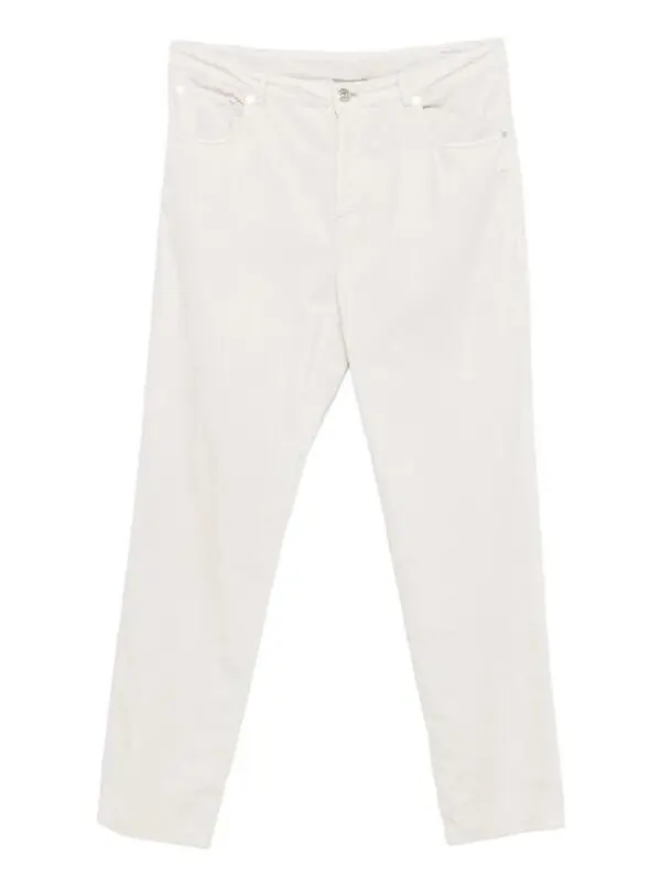 Brunello Cucinelli Neutrals Trousers Regular & Straight-leg Trousers - Cream