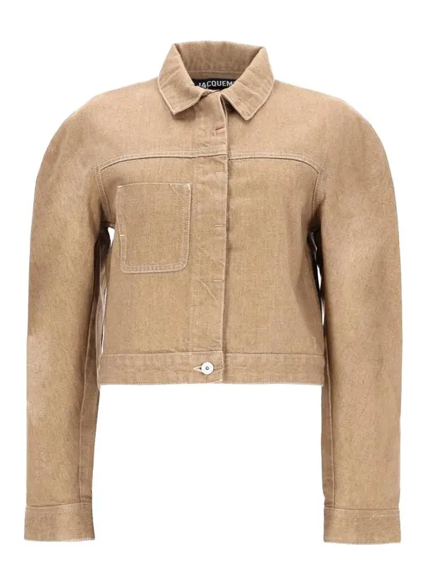 Jacquemus Cargo Jacket Ovalo - Cream