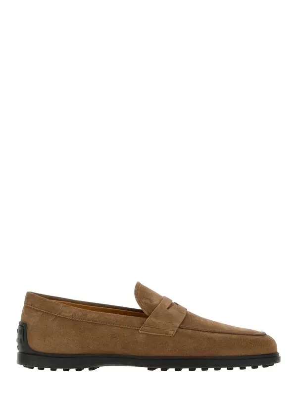 TOD'S Suede Loafers - Brown