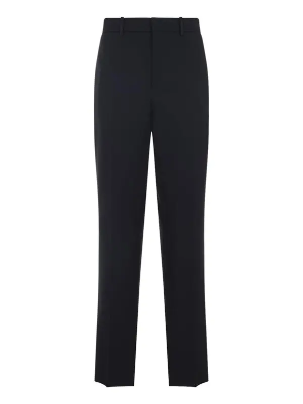 JIL SANDER Slim Fit Wool Trousers - Blue