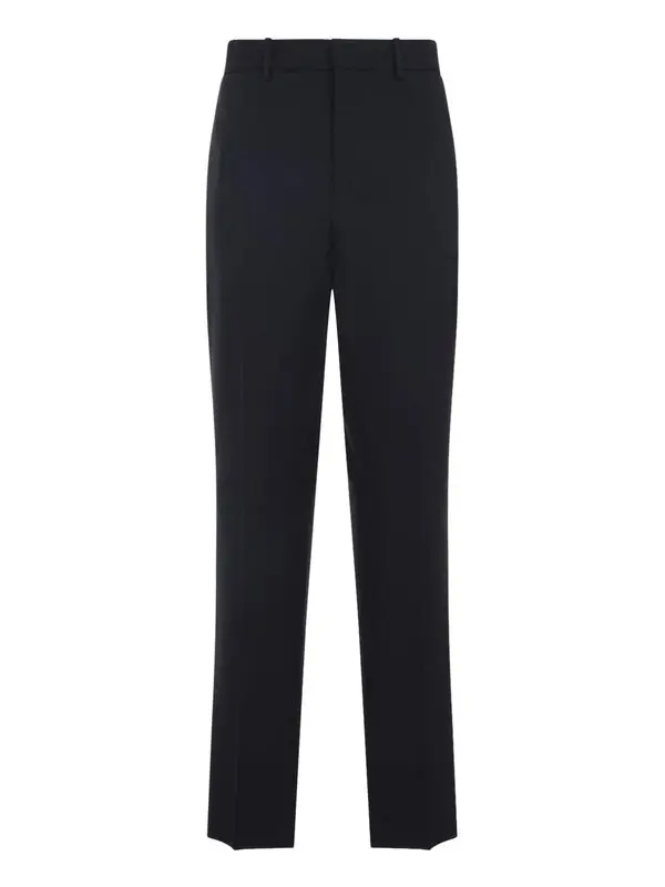 JIL SANDER Slim Fit Wool Trousers - Blue