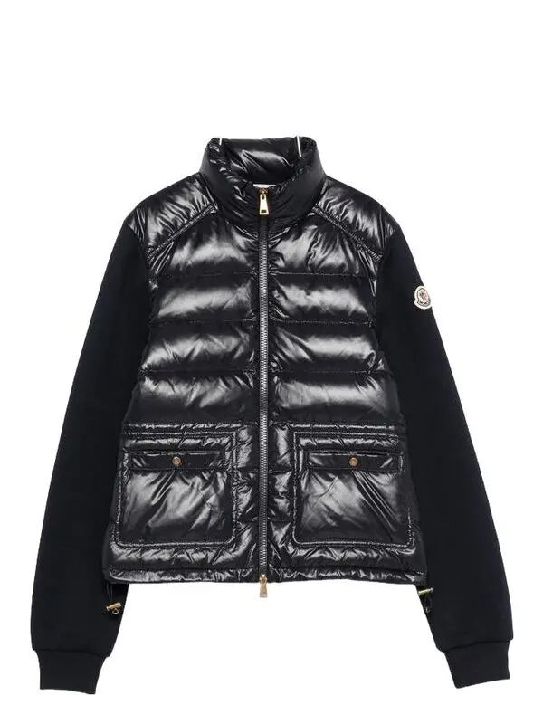 Moncler Zip-fastening Padded Knitwear Cardigan - Blue