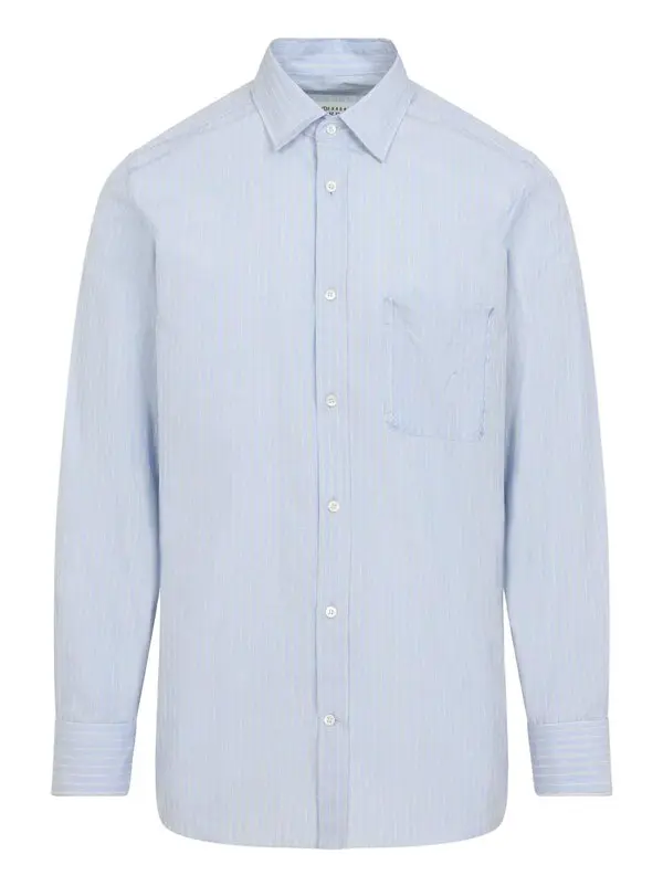 MAISON MARGIELA Cotton Shirt - Blue