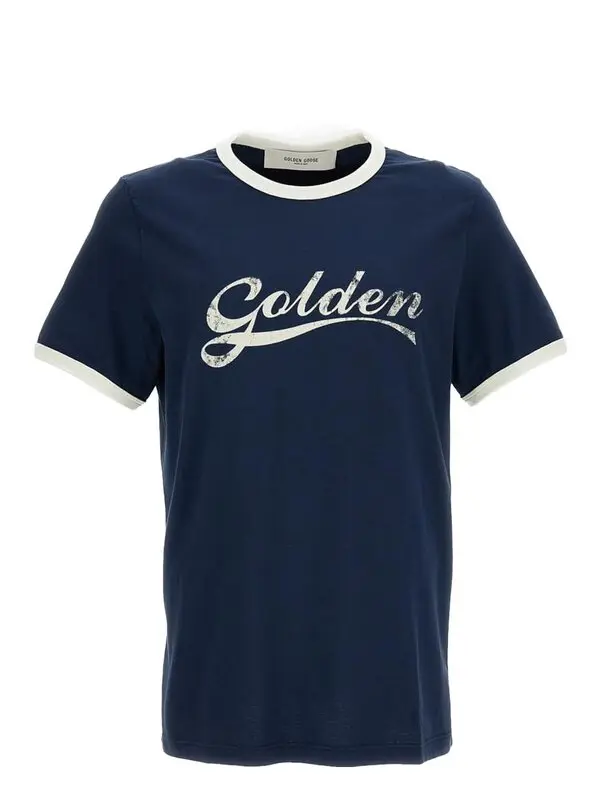 GOLDEN GOOSE Journey M's Garment Dyed Slim T-shirt - Multicolor