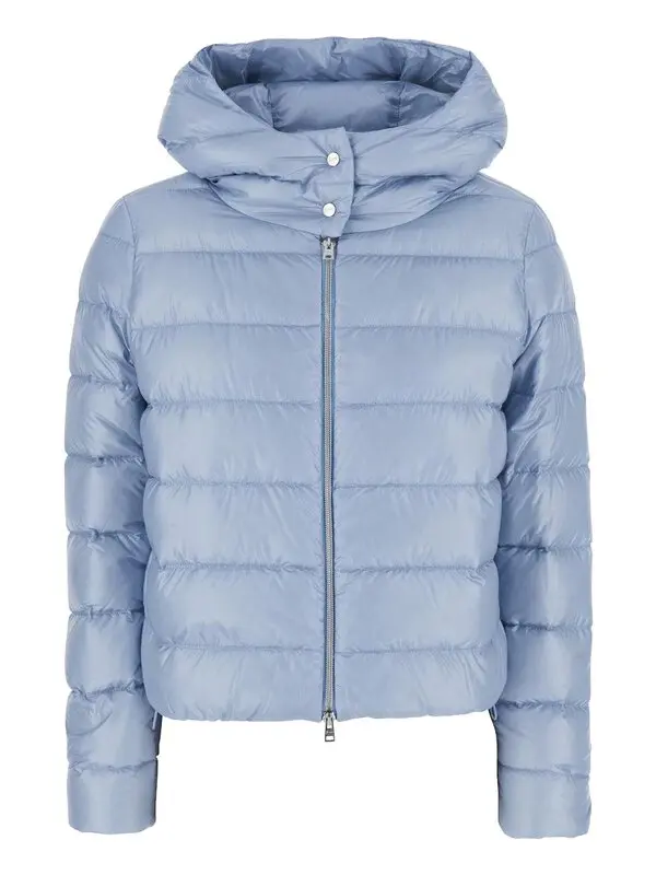 Herno Tech Fabric Hooded Down Jacket - Multicolor