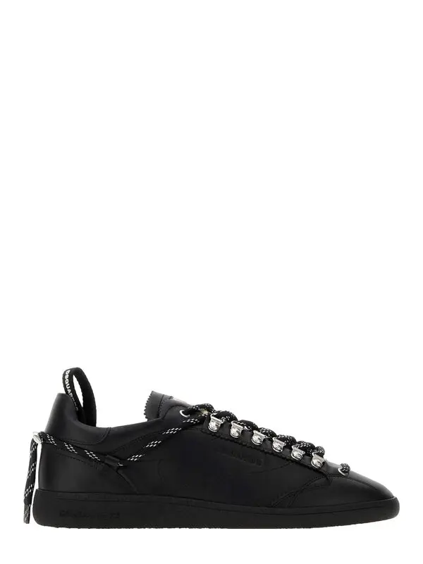 Dsquared2 Nappa Leather Rebels Sneakers - Black